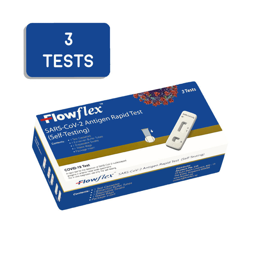 Flowflex™ COVID-19 ART Antigen Rapid Test Kit [3 Tests / Box ...